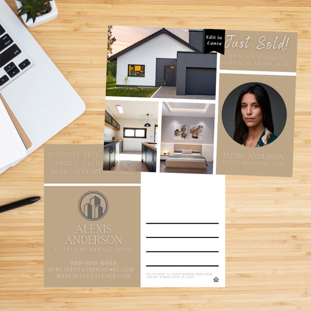 Just Sold Farming Postcard, Real Estate Mailers, Real Estate Agent ...