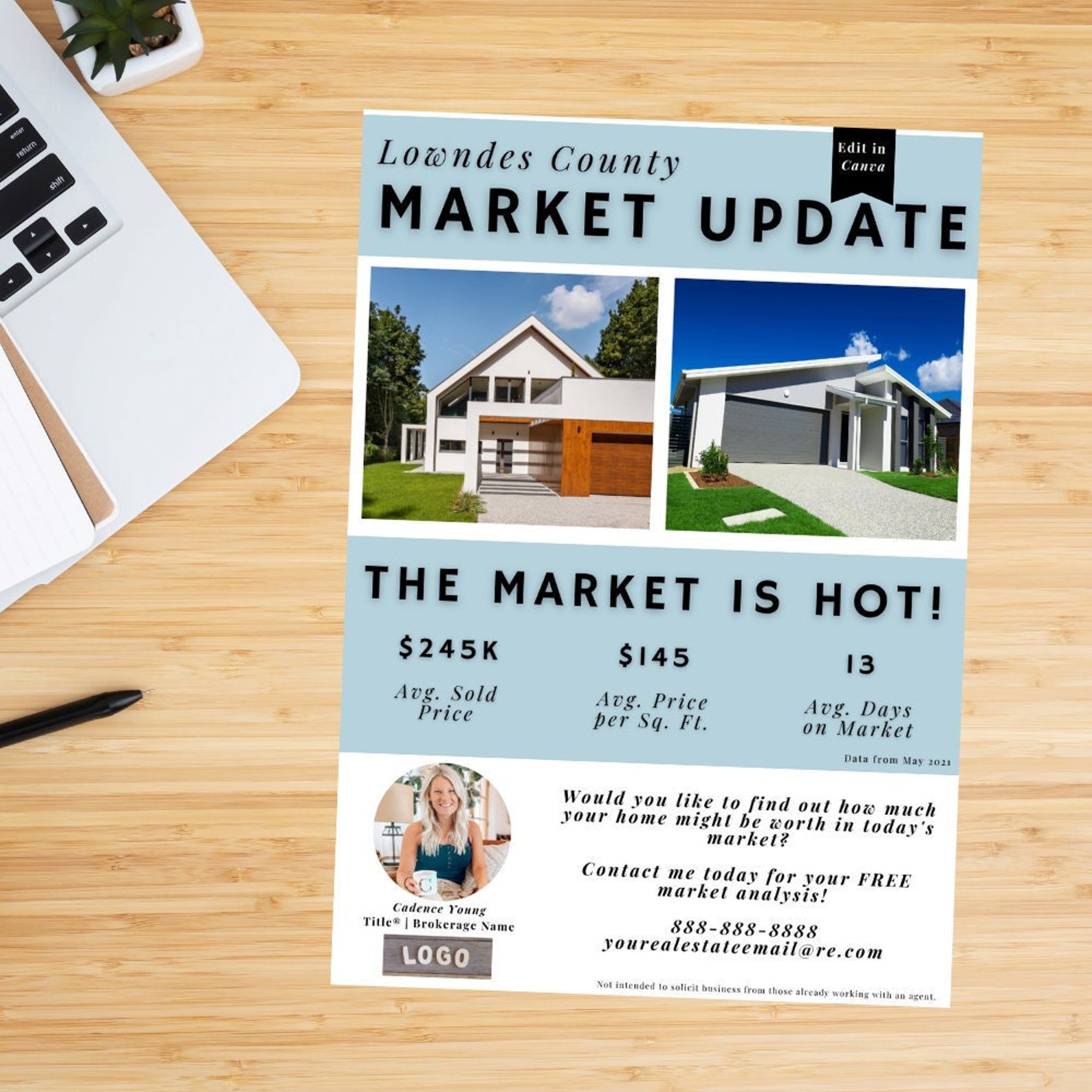 Market Update Letter, Advertising and Marketing Letter, Real Estate ...