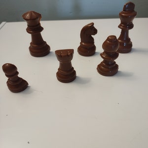 Chocolate Chess Pieces(16) - Etsy