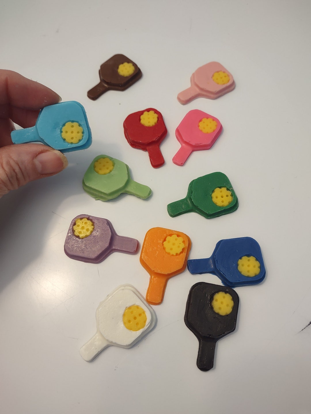 Pickleball Vanilla Flavored Cupcake Toppers (24) - Etsy