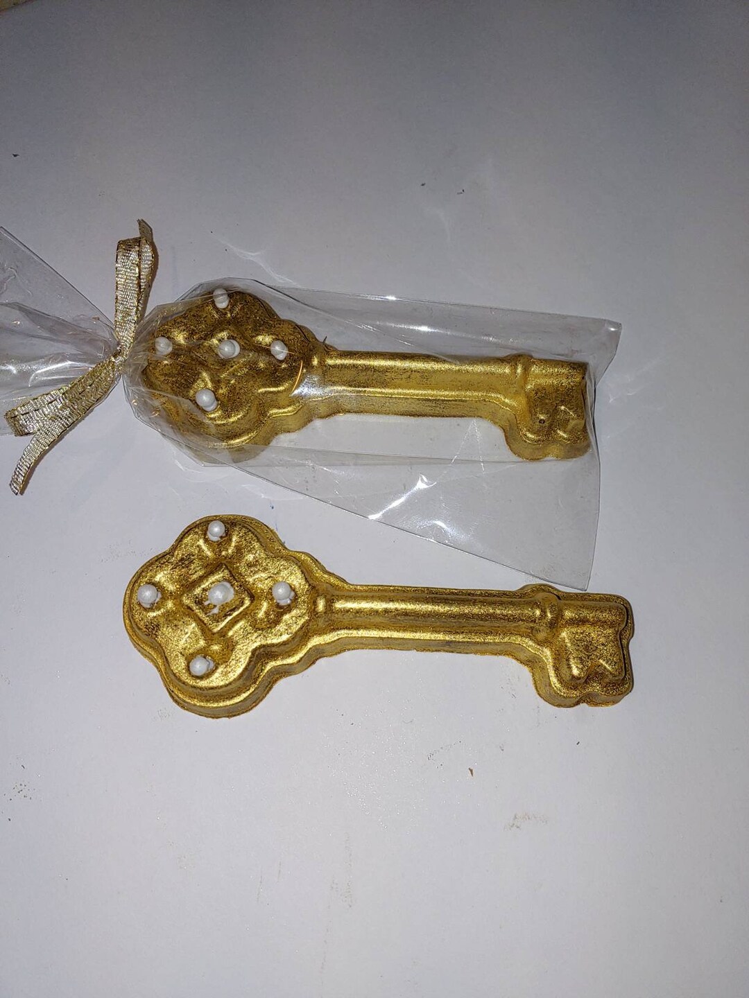Milk Chocolate Key Covered in Gold Edible Luster Dust12 - Etsy