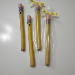 Pencil Chocolate Covered Pretzel Rods(12) - Etsy