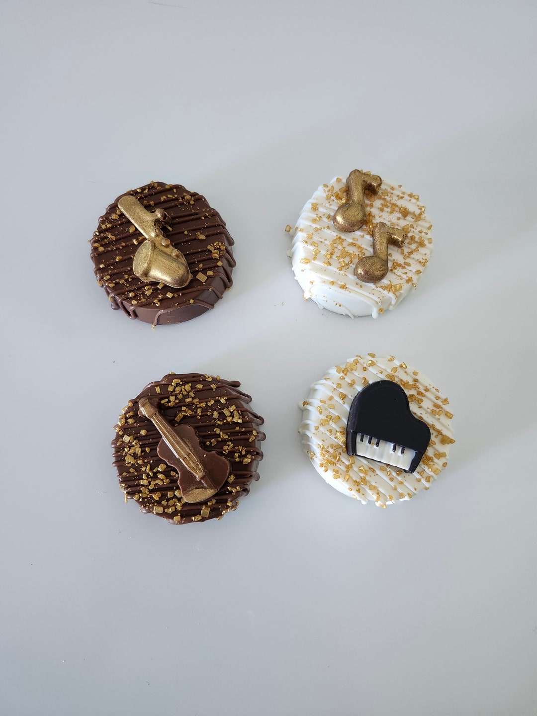 Music Instrument Chocolate Covered Oreos Violin Piano Saxophone Musical ...