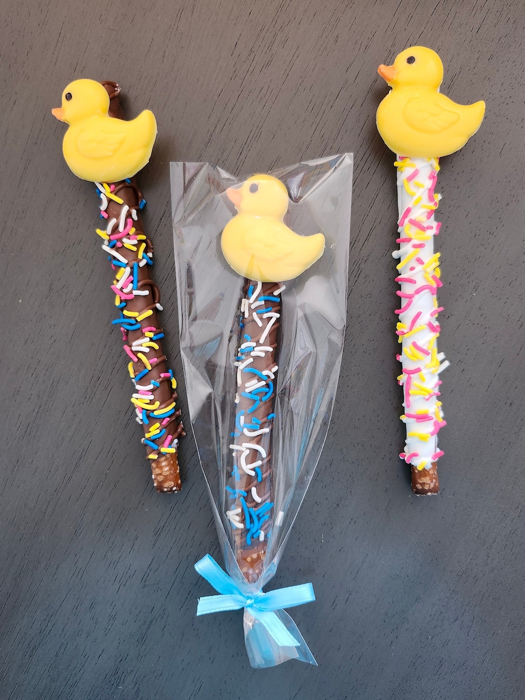 Duck Chocolate Covered Pretzel Rods(12) - Etsy