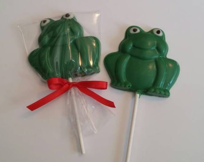 Frog Chocolate Lollipops - Etsy