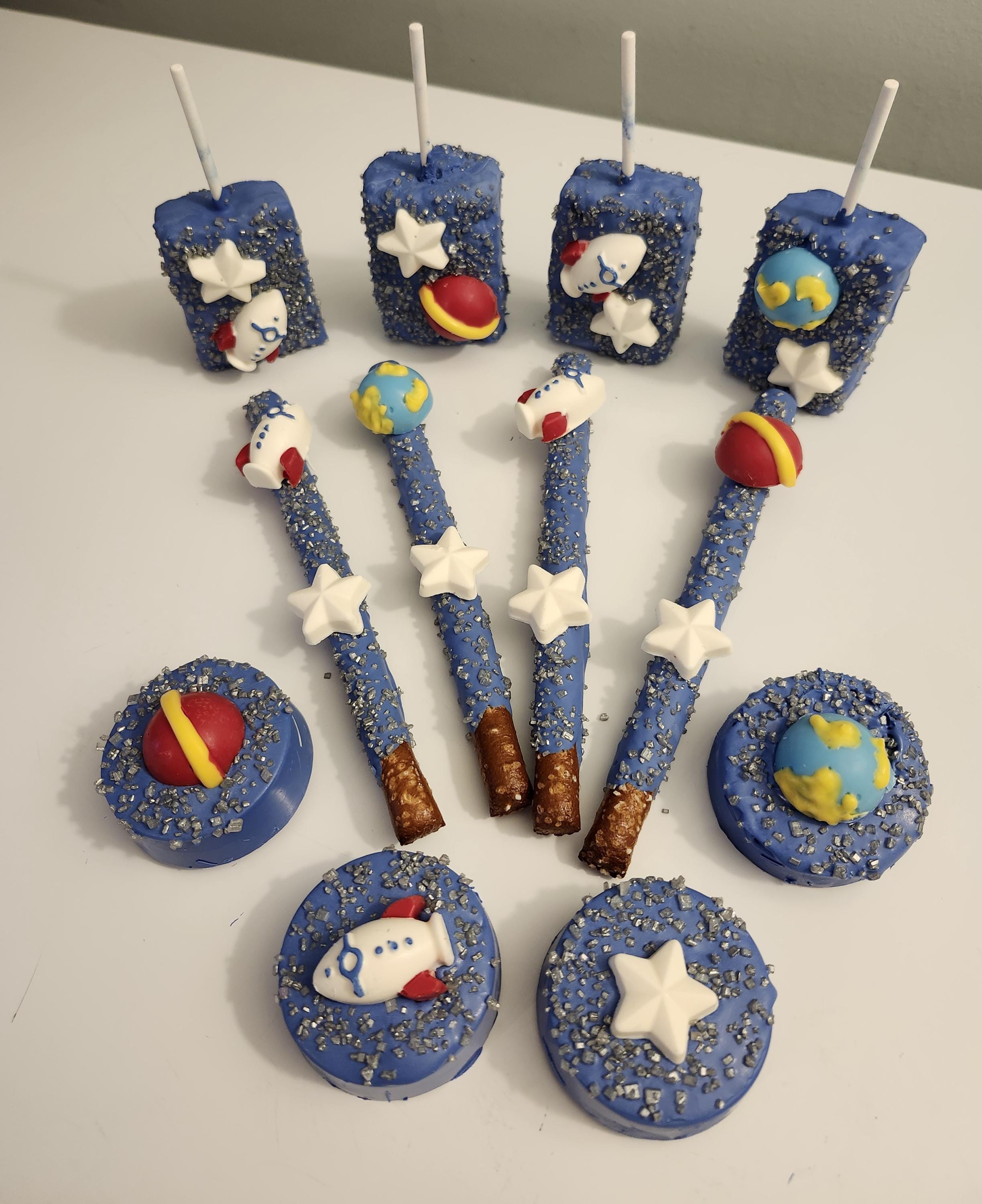 Out of This World Outer Space Rocket Ship Party Pack Oreos(4) Pretzel ...