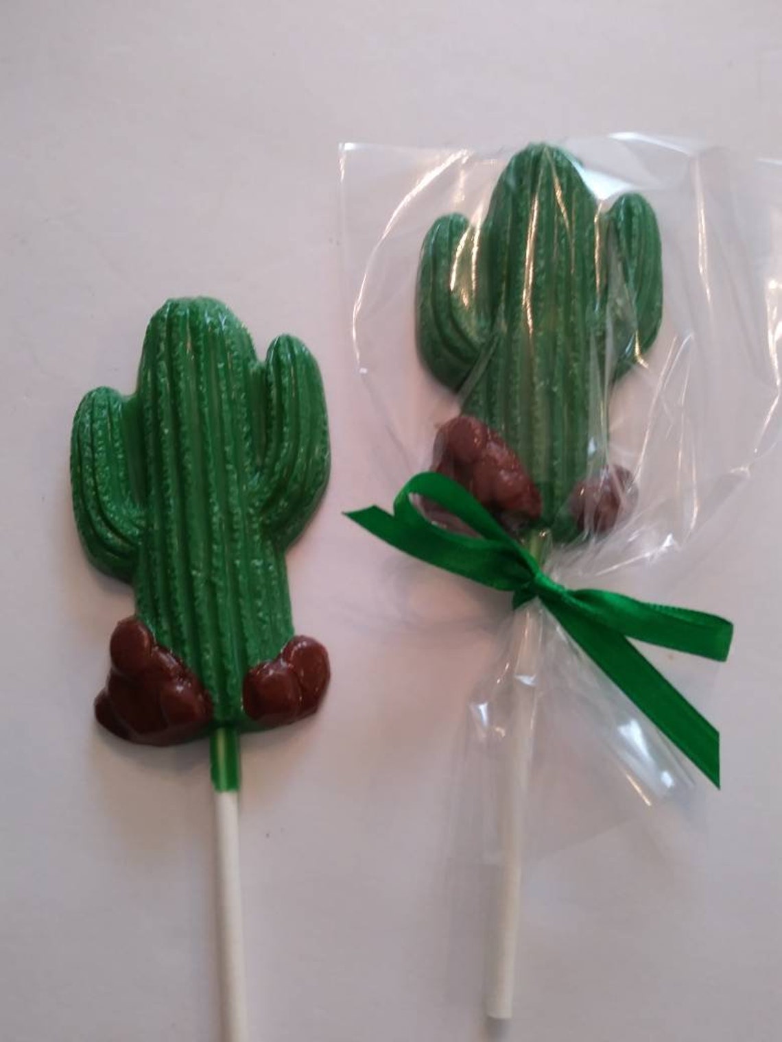 Cactus Chocolate Lollipops - Etsy