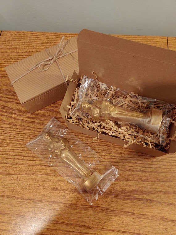 Chocolate Award Trophy Covered in Edible Gold Luster Dust in - Etsy