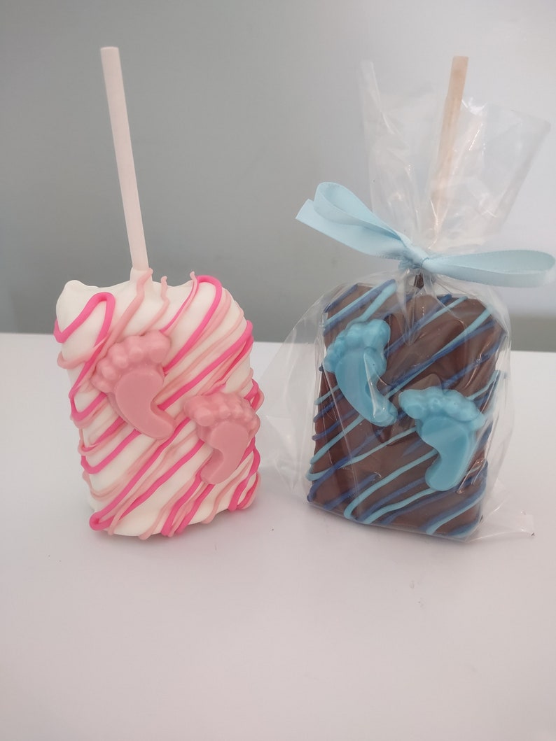Foot Print Baby Shower Chocolate Covered Rice Krispie Treats (12) - Etsy