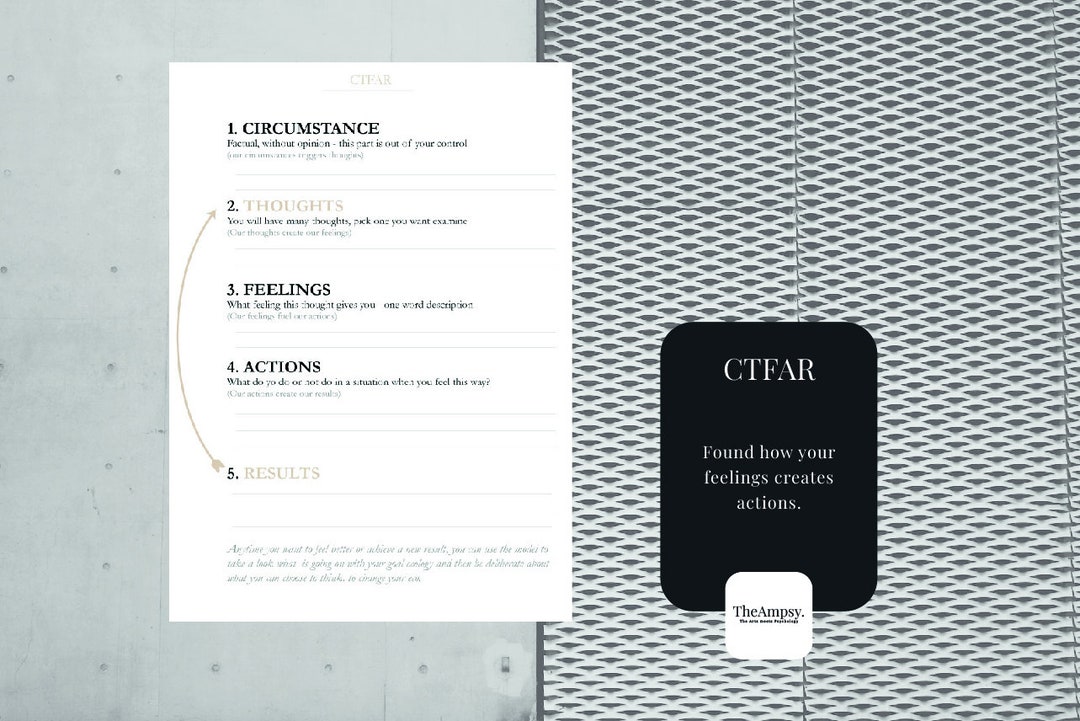 CTFAR Method for Behavior Journal for Problems - Printable Template ...