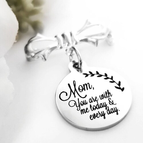 Mother Memorial Lapel Pin Boutonniere Charm Remembrance - Etsy