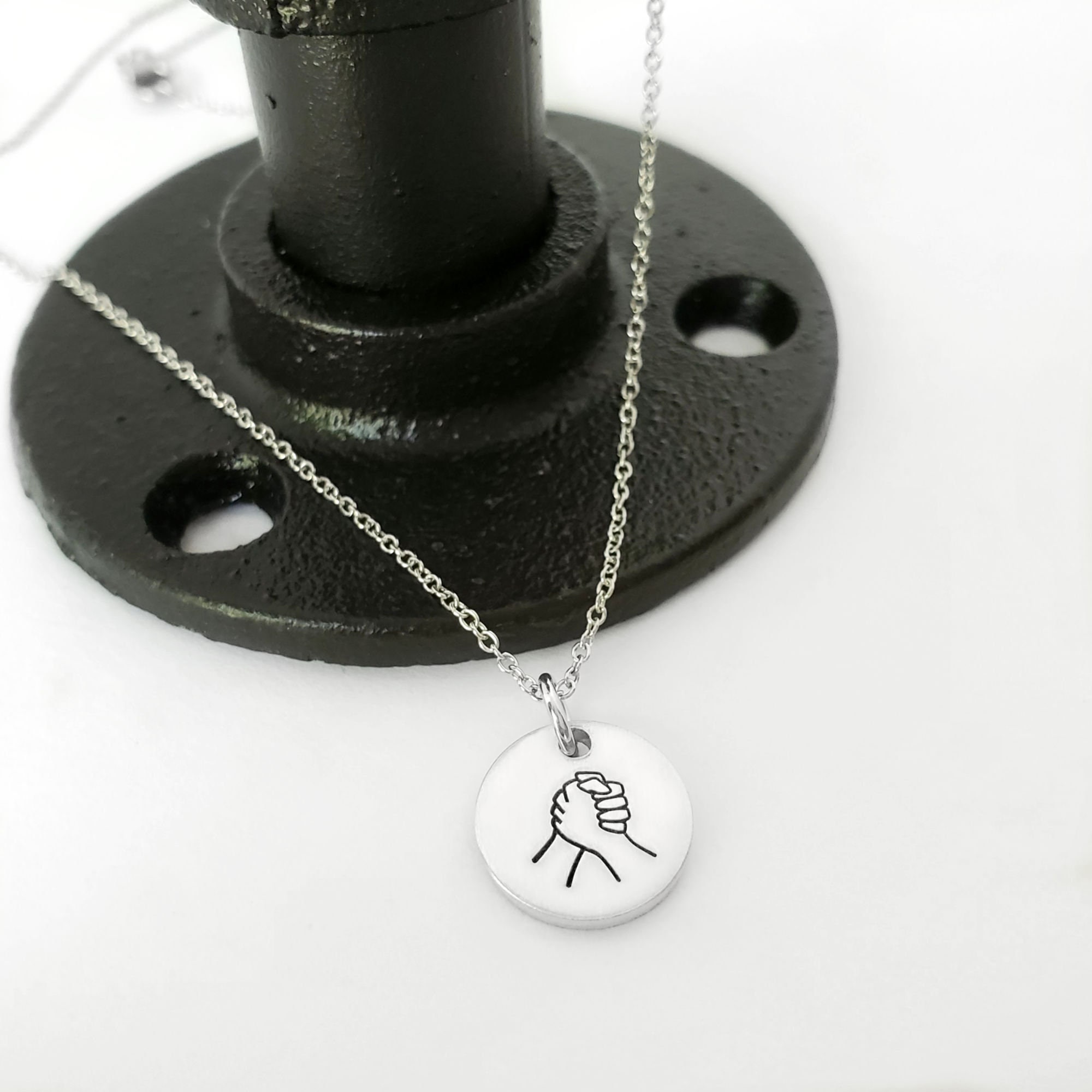 Black Lives Matter Necklace Unity Holding Hands Equality | Etsy