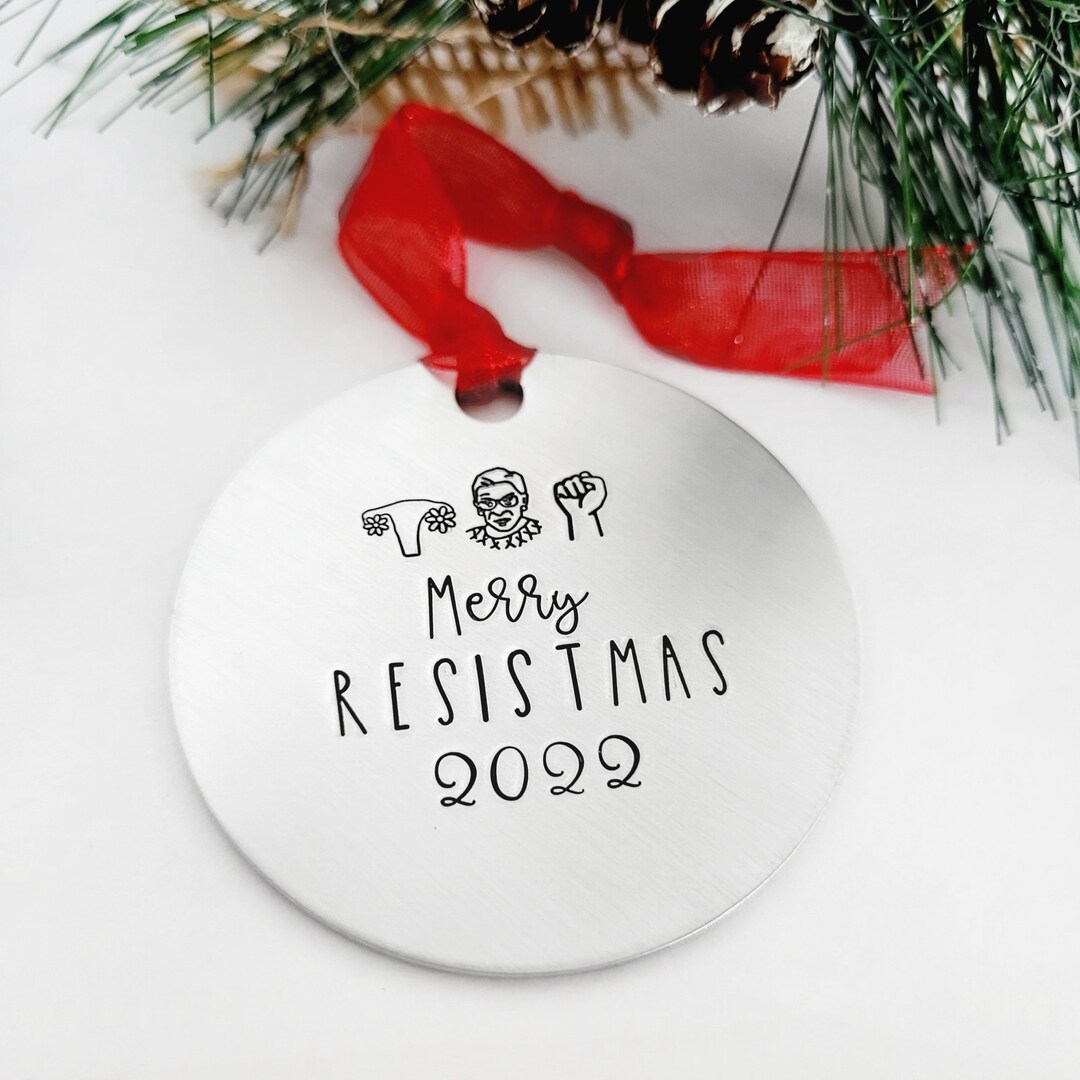 Pro Choice, Feminist Resist Keepsake, 2024 Christmas Ornament, RBG ...