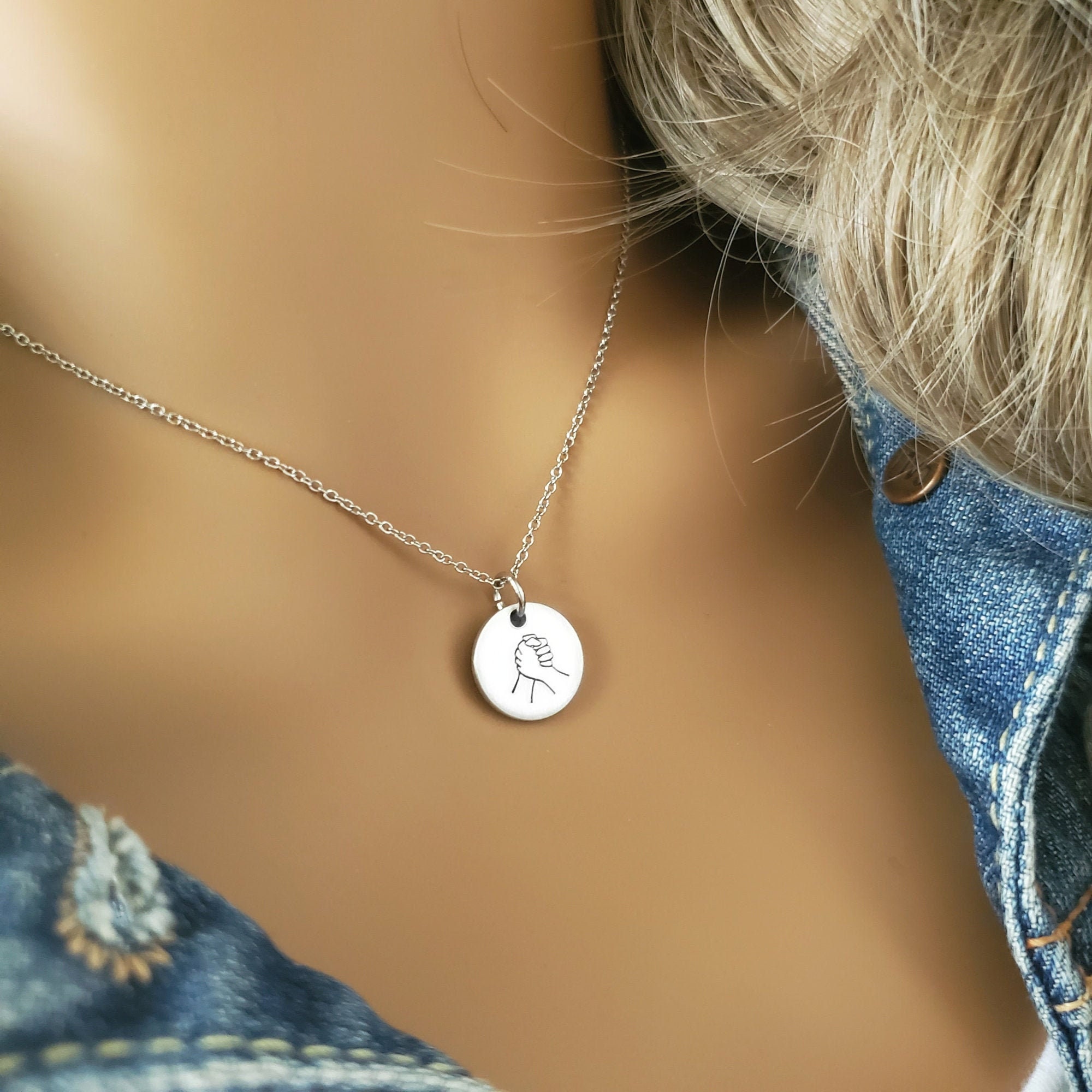 Black Lives Matter Necklace Unity Holding Hands Equality | Etsy