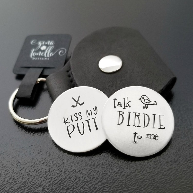 Personalized Golf Ball Marker Keychain Anniversary Gift for - Etsy