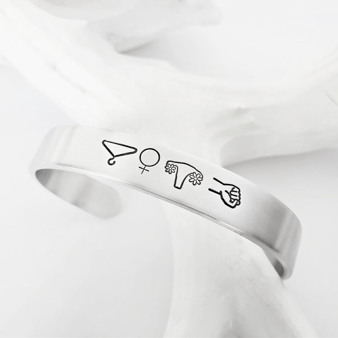 Pro Choice Symbols Vote Cuff Bracelet Abortion Rights - Etsy