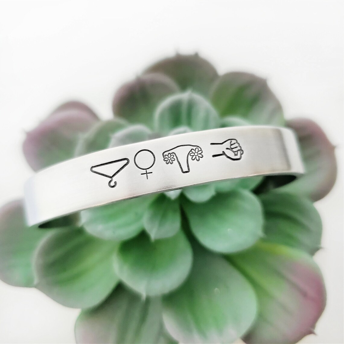 Pro Choice Symbols Vote Cuff Bracelet Abortion Rights - Etsy