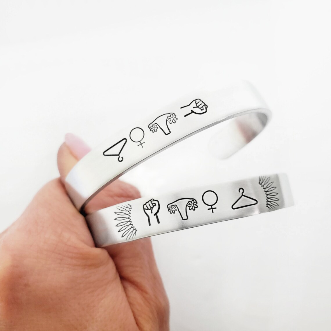 Pro Choice Symbols Vote Cuff Bracelet Abortion Rights - Etsy