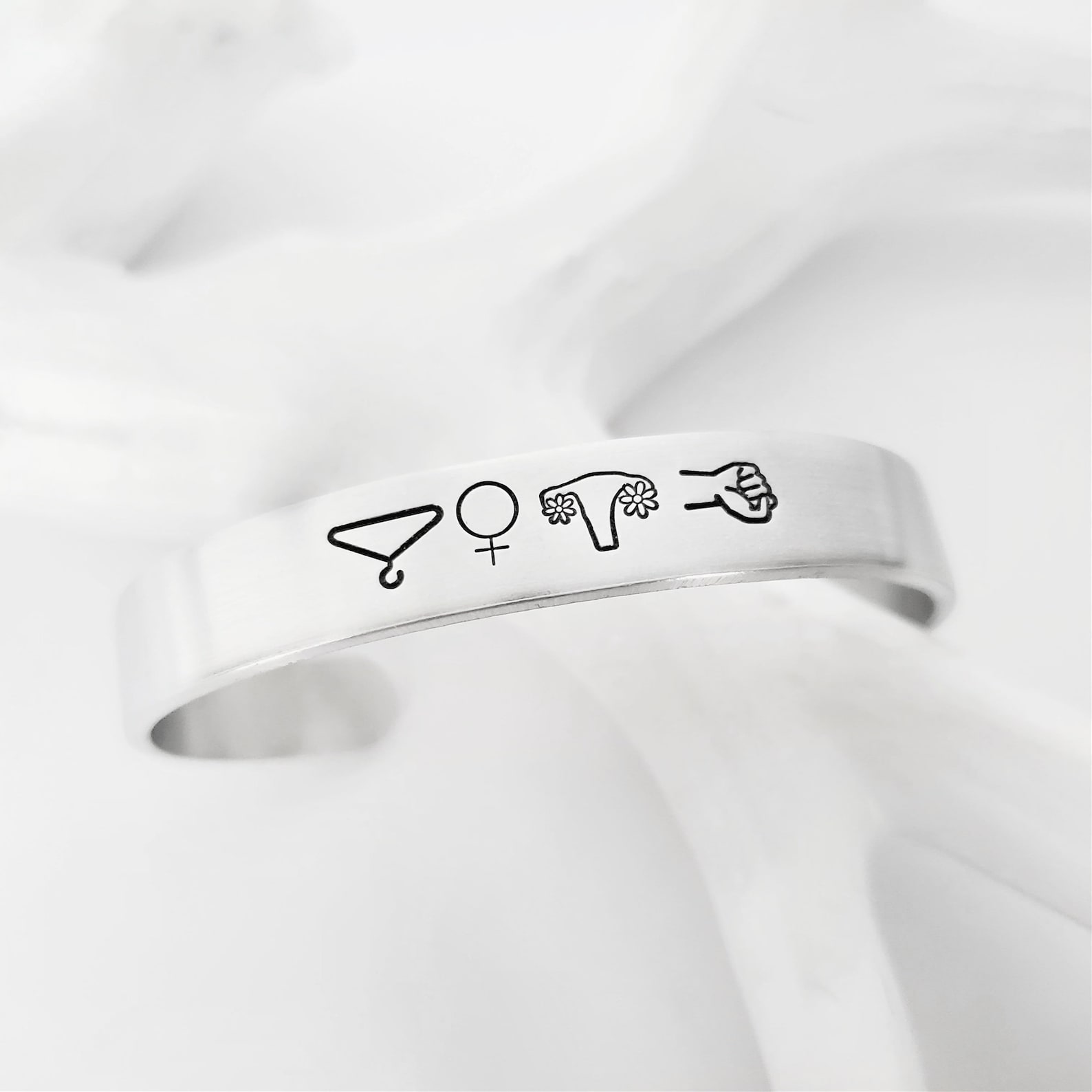 Pro Choice Symbols Vote Cuff Bracelet Abortion Rights - Etsy