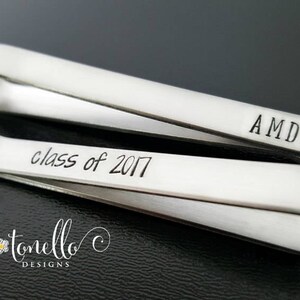 Personalized Tie Bar, Graduation Gift for Him, Non Engraved Hand ...