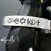 Coexist Bracelet, Boho Cuff, Peace Inspirational Jewelry - Etsy