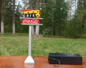 Lighted Coca Cola Sign - Etsy