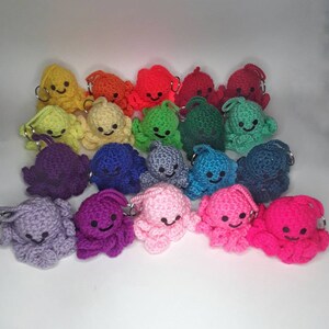 Mini Octopus Keychain Crochet in 20 Colors - Etsy