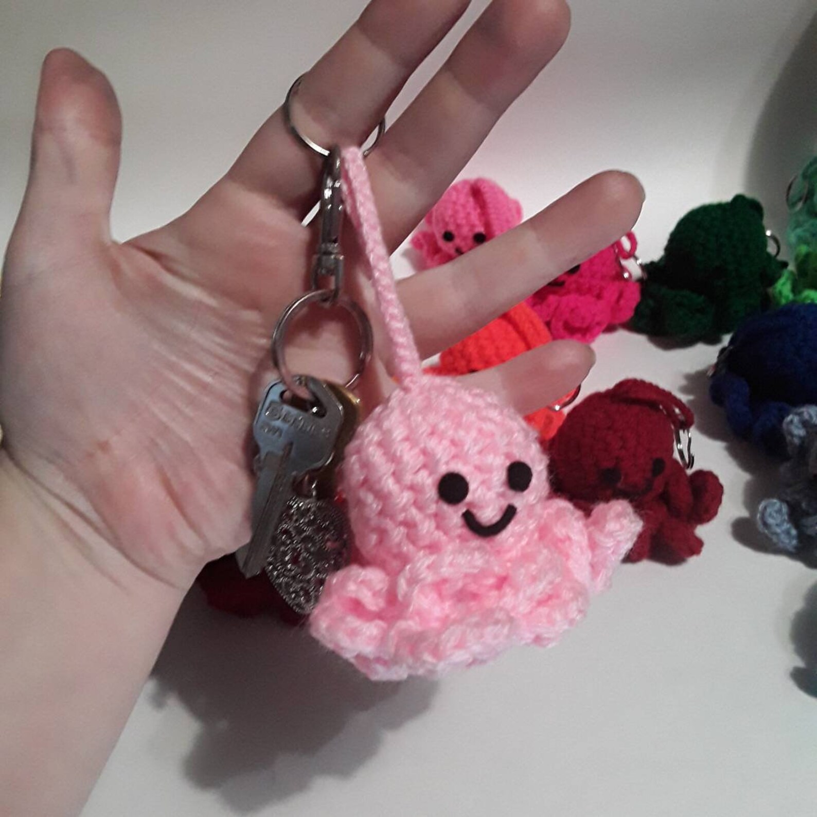 Mini Octopus Keychain Crochet in 20 Colors | Etsy
