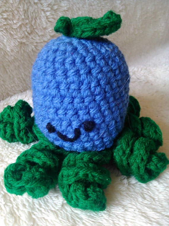 Crochet Blueberry Octopus Berry | Etsy