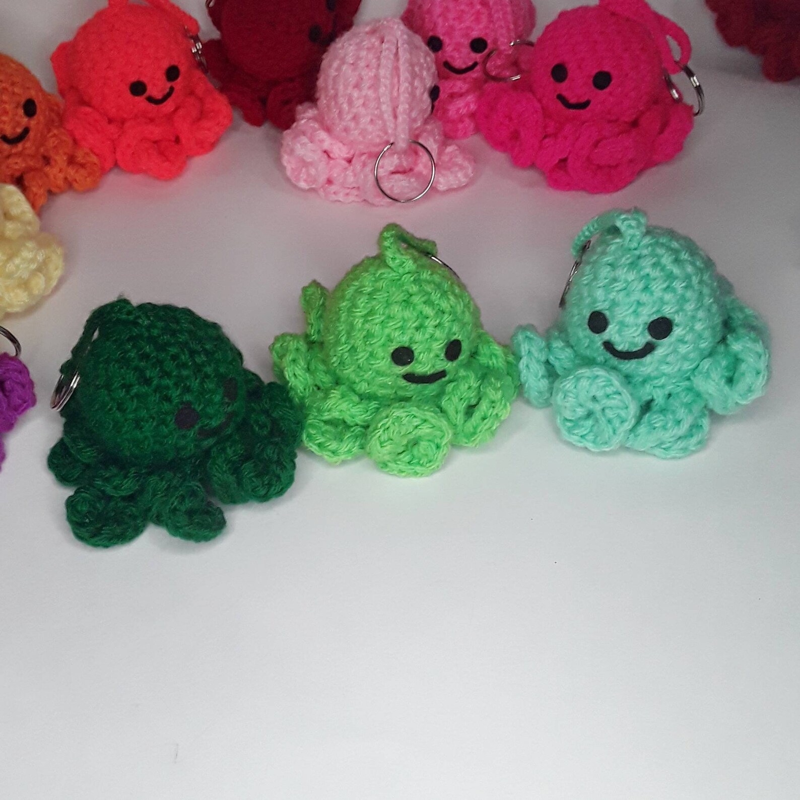 Mini Octopus Keychain Crochet in 20 Colors | Etsy