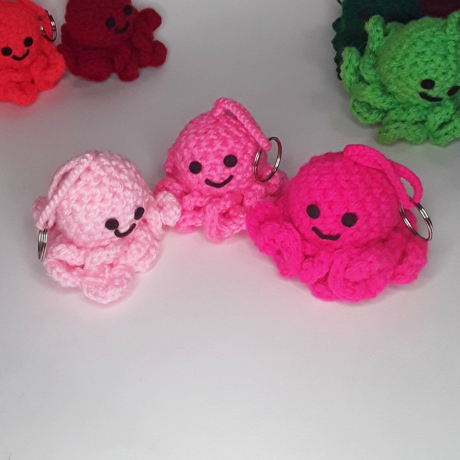 Mini Octopus Keychain Crochet in 20 Colors | Etsy