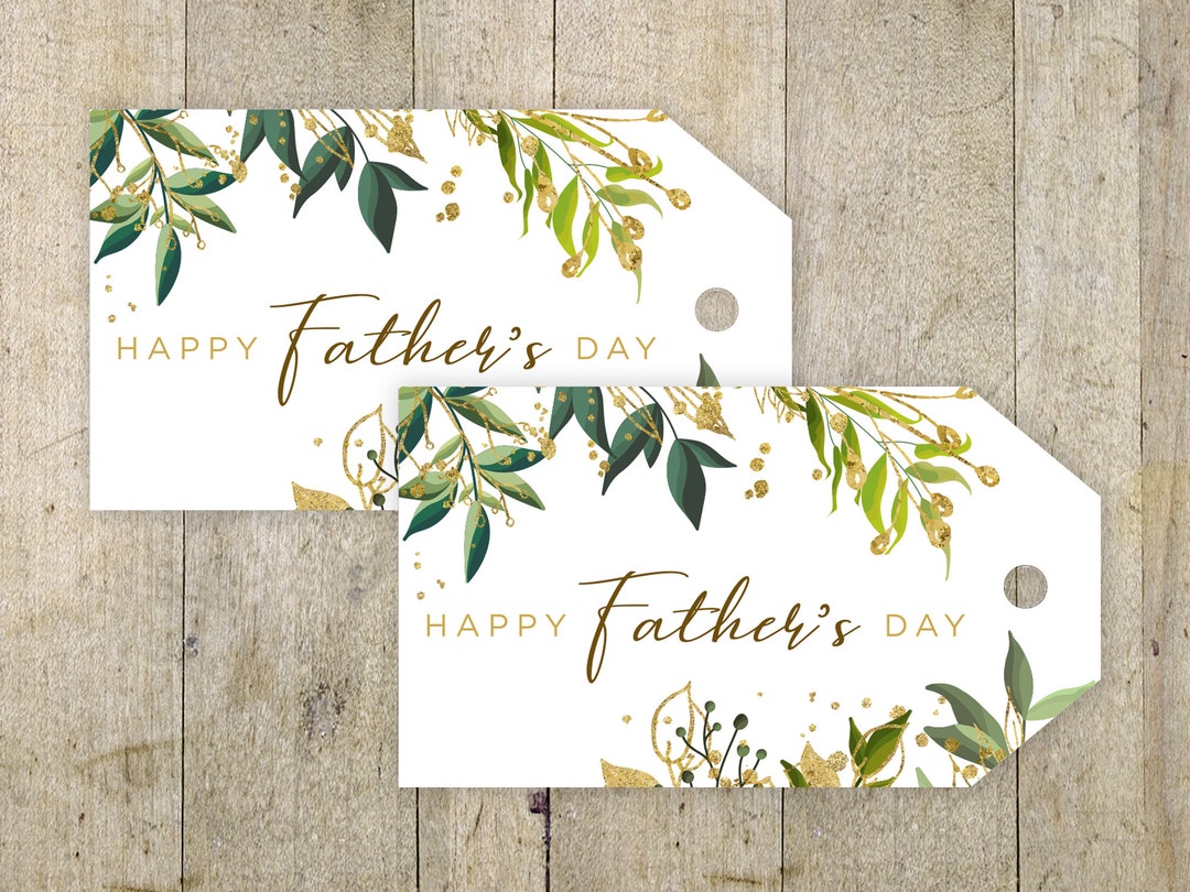 Father's Day Printable Tag Happy Fathers Day Tag Gift Tag Fathers's Day ...
