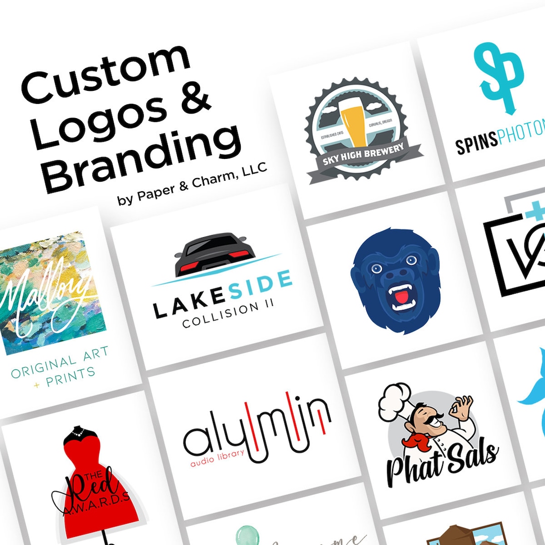 Logo Design, Custom Logo Design, Branding Package, Logo Design Custom ...