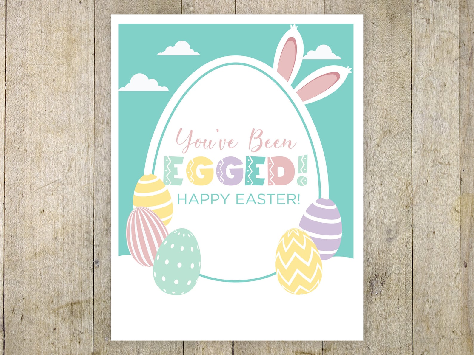 You've Been Egged Sign, Neighbor Gift, Easter Egg Hunt, Egged Easter ...