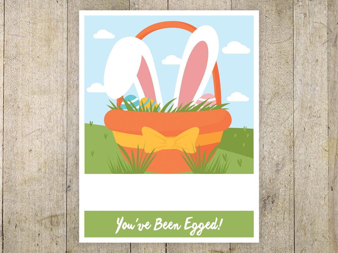 You've Been Egged Sign, Neighbor Gift, Easter Egg Hunt, Egged Easter ...