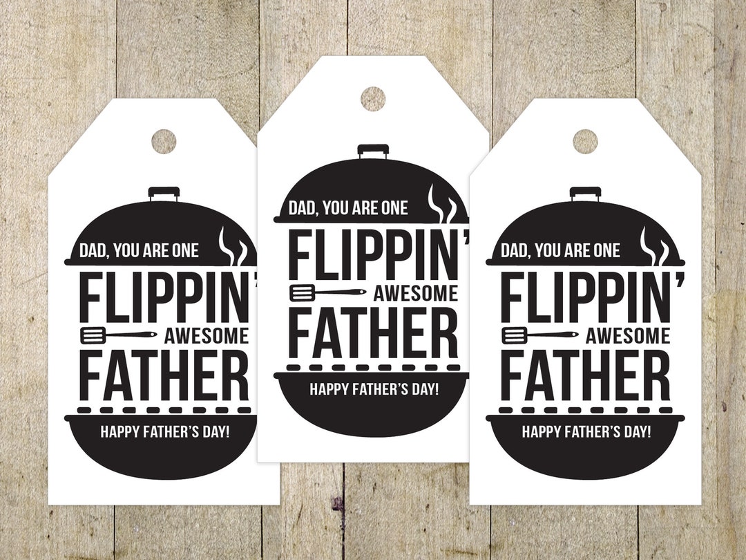 Father's Day Printable Tag Happy Fathers Day Tag Gift Tag Funny Fathers ...