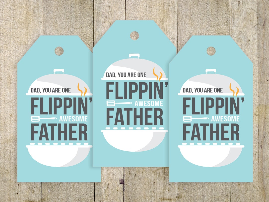 Father's Day Printable Tag Happy Fathers Day Tag Gift Tag Funny Fathers ...