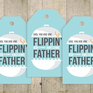 Father's Day Printable Tag Happy Fathers Day Tag Gift Tag Funny Fathers ...