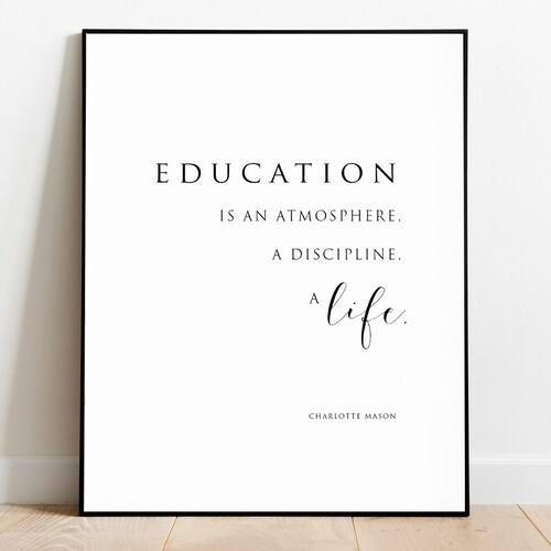 Charlotte Mason never Be Indoors Quote | Etsy