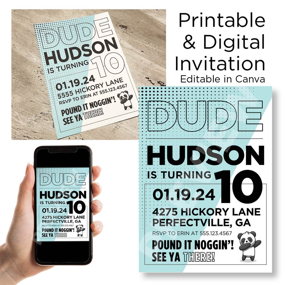 Dude Perfect Birthday Party Bundle Printable Birthday Package Instant ...