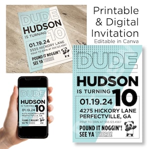 Dude Perfect Birthday Party Bundle Printable Birthday Package Instant ...