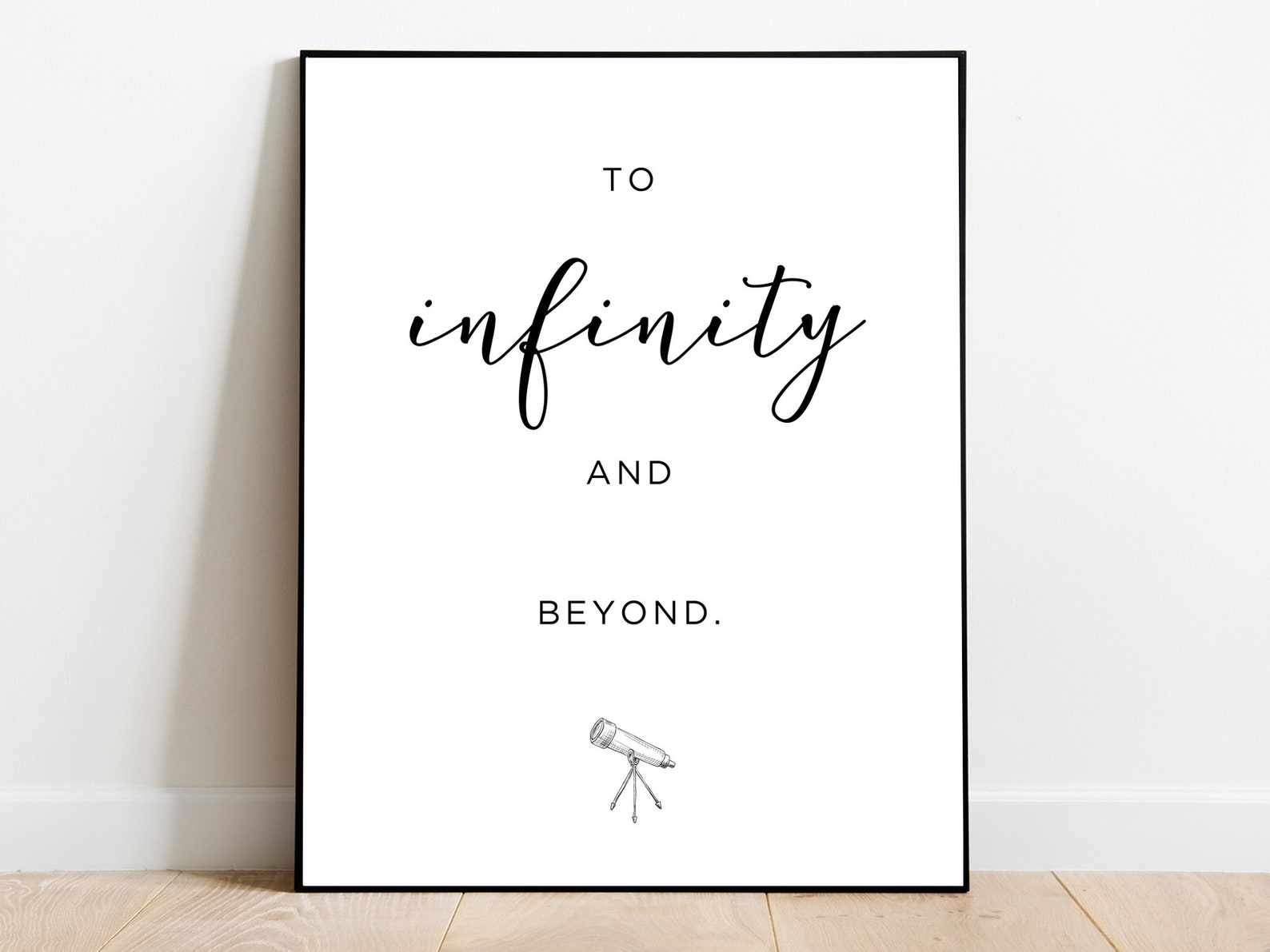 To Infinity and Beyond Printable, Home Decor, Infinity and Beyond ...