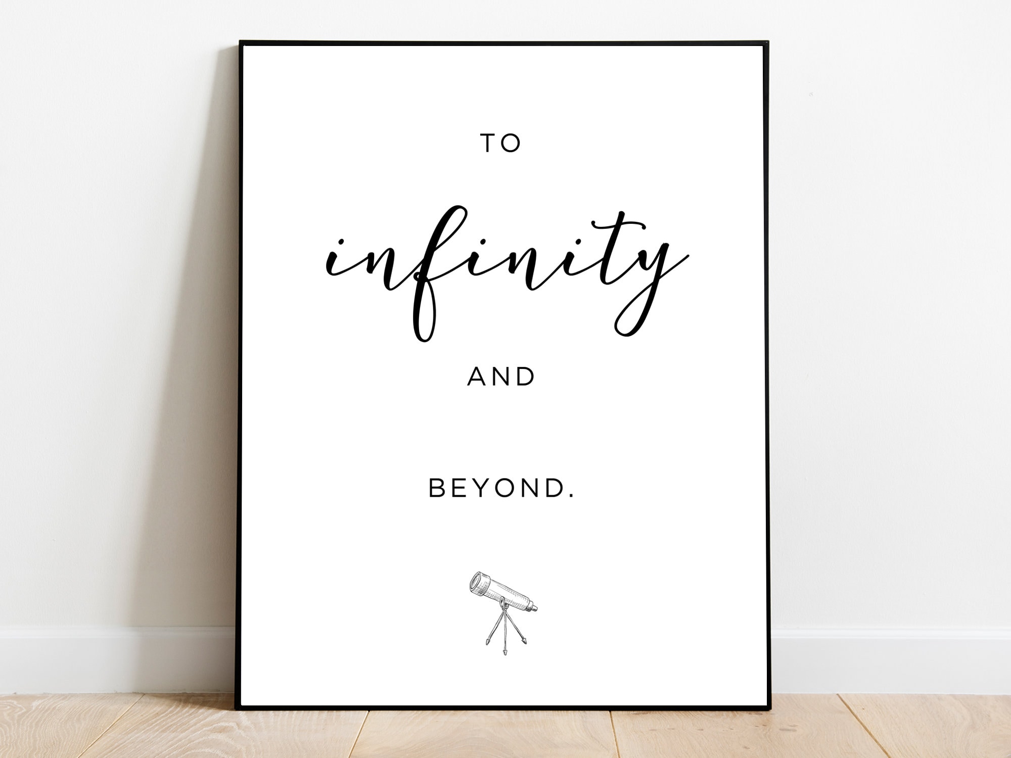 To Infinity and Beyond Printable, Home Decor, Infinity and Beyond ...