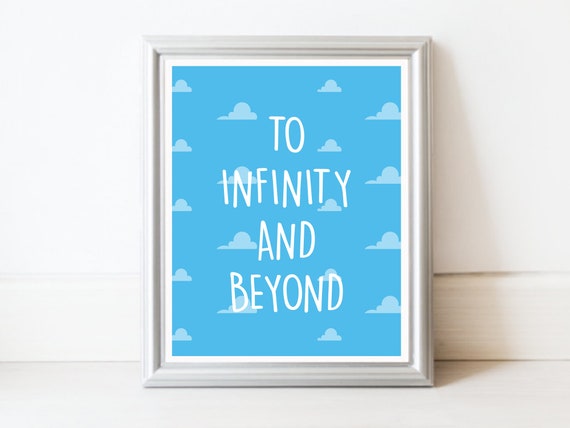 To Infinity and Beyond Printable Home Decor Woody Printable - Etsy