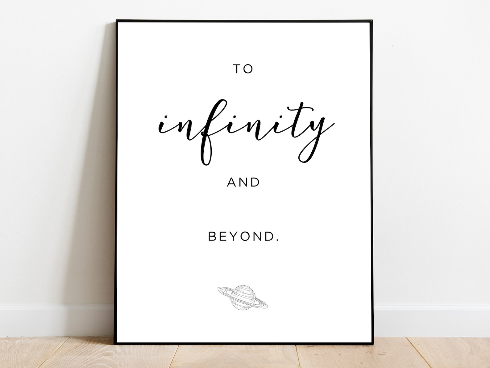 To Infinity and Beyond Printable, Home Decor, Infinity and Beyond ...