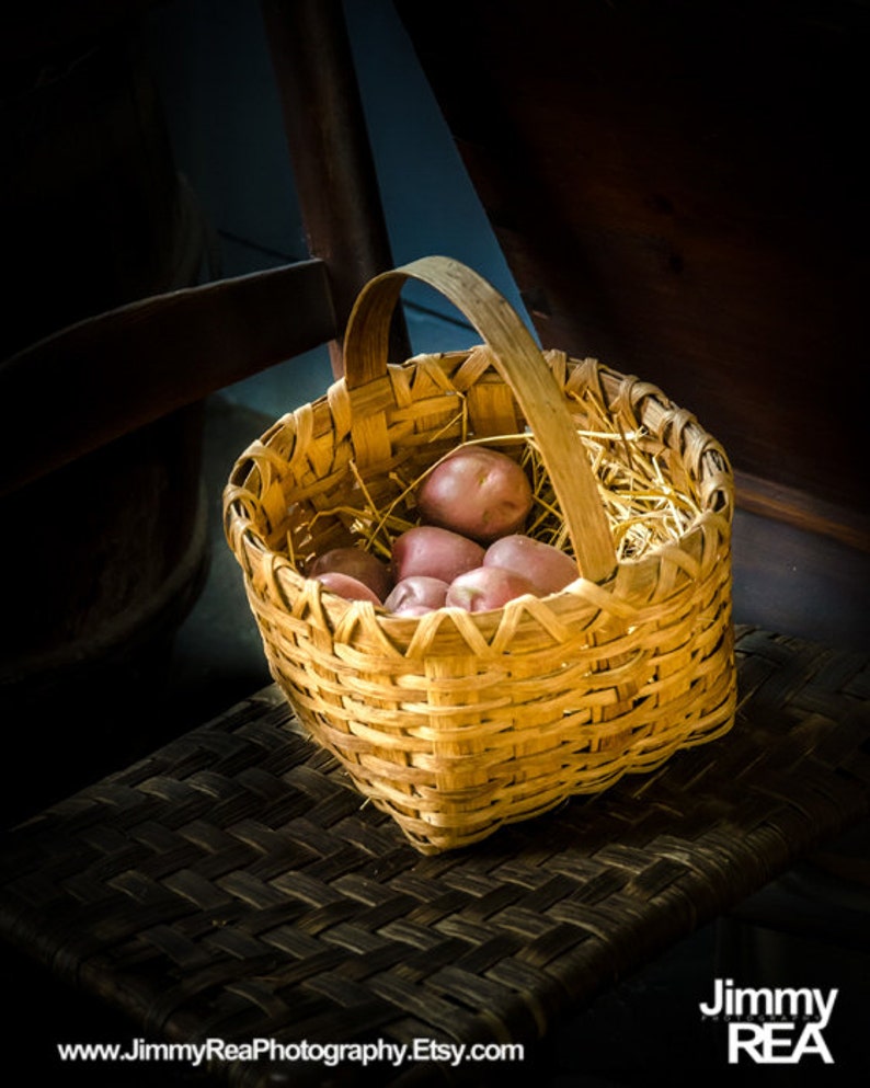 Rustic Kitchen Wall Decor, Country Basket Photo, Colonial Decor ...