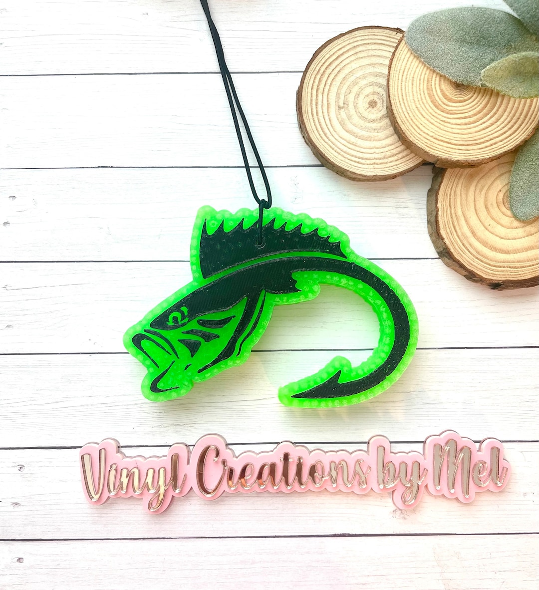 Bass Fish Car Freshie, Car Air Freshener, Freshie, Aroma Bead Car ...