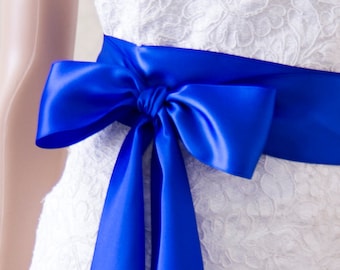 Royal Blue Sash - Etsy