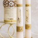 Wedding Unity Candle Set in Gold Personalized Candles Gold | Etsy