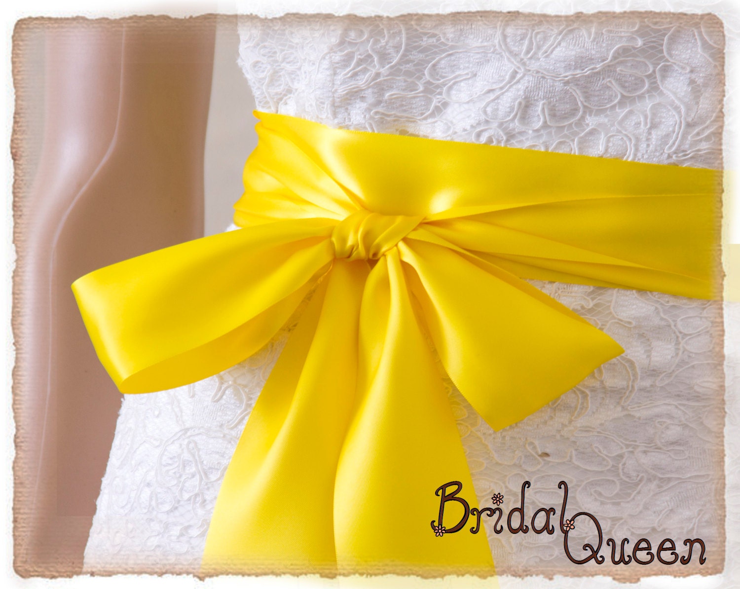 Bridal Sash LEMON YELLOW Satin Ribbon Sash Wedding Sash | Etsy